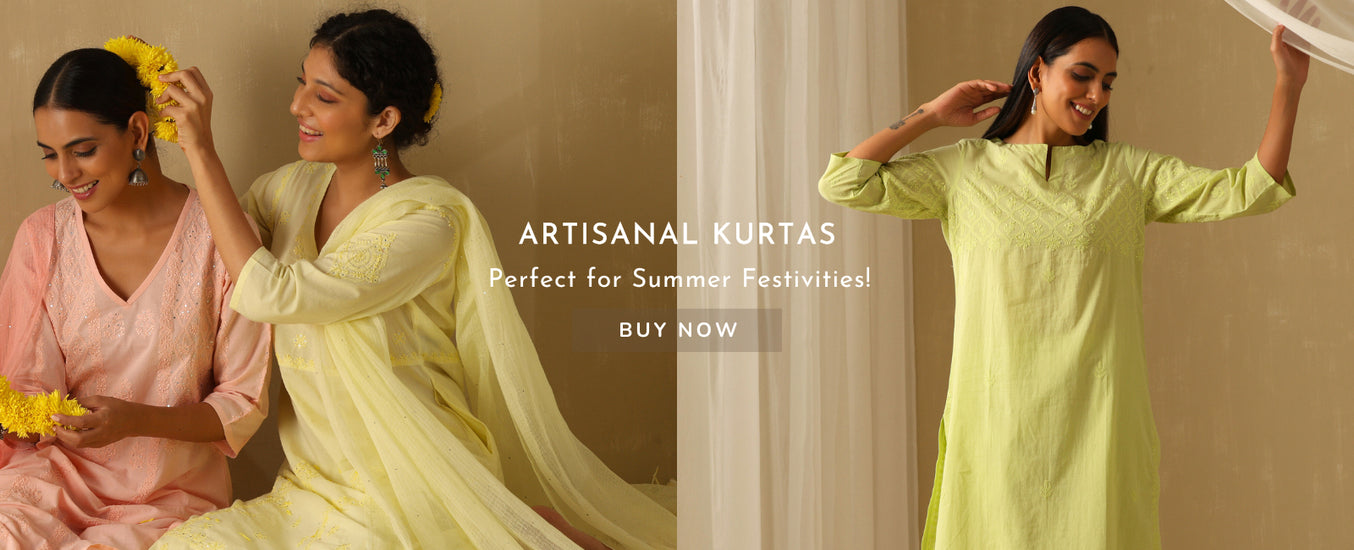 Authentic Hand Embroidered Designer Dresses & Kurtas | Okhai Store ...
