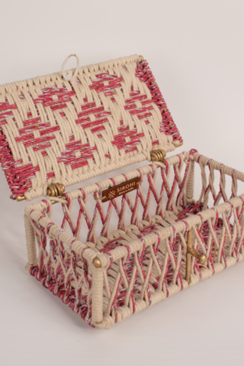 Sirohi Upcycled Plastic Spectrum Box | Pink & White – Okhaistore