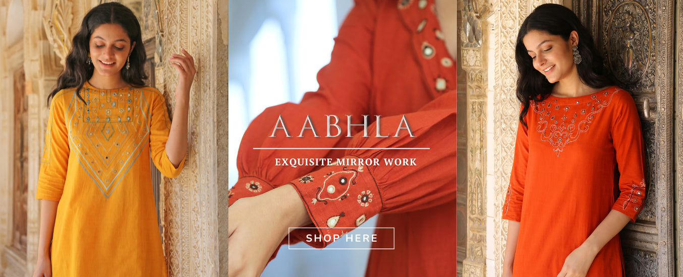 Authentic Hand Embroidered Designer Dresses & Kurtas | Okhai Store ...