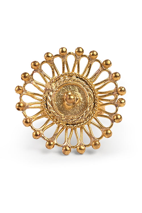Miharu Round Cocktail Ring Okhaistore