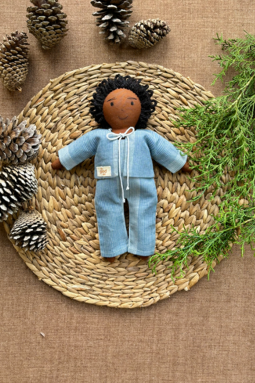 The Good Doll, Single Doll,Arjun, Cotton Fabric Toy – Okhaistore