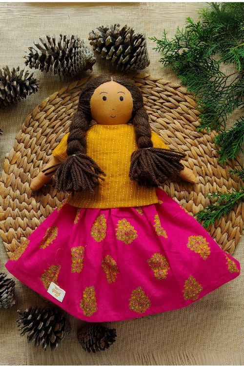 The Good Doll, Single Doll, Nilah Classic Yellow, Cotton Fabric Toy ...
