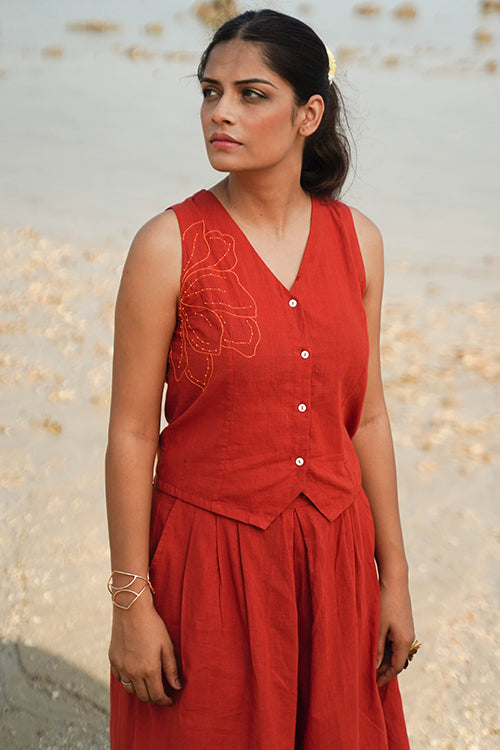 Okhai "Resham" Pure Cotton Flared Pant – Okhaistore