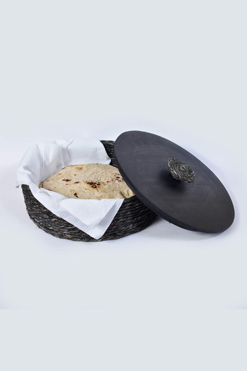 Handmade Sabai Grass Roti Box (Black) – Okhaistore